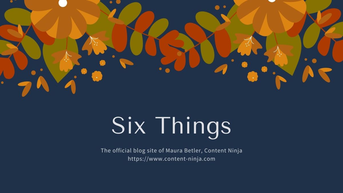 Six Things: My dear cousin’s heartbreak – Six Things ~ Maura Betler ...